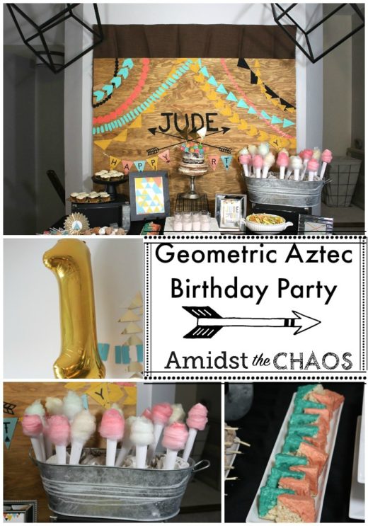 Geometric Aztec Birthday Party - Amidst the Chaos