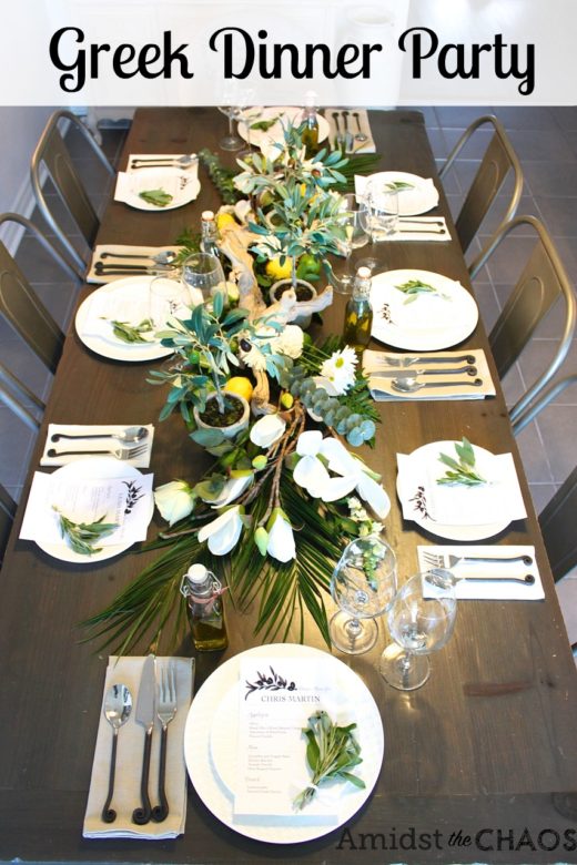 Greek Inspired Dinner Party {Part 1}