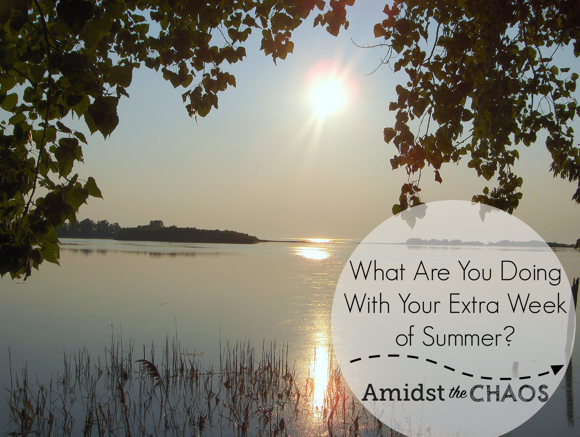 What Are You Doing With Your Extra Week of Summer?
