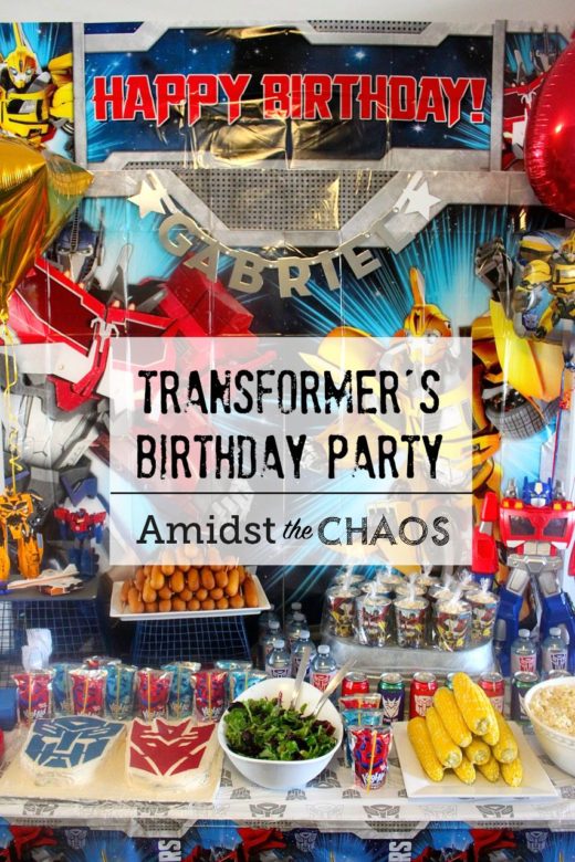 Transformers Birthday Party - Amidst the Chaos