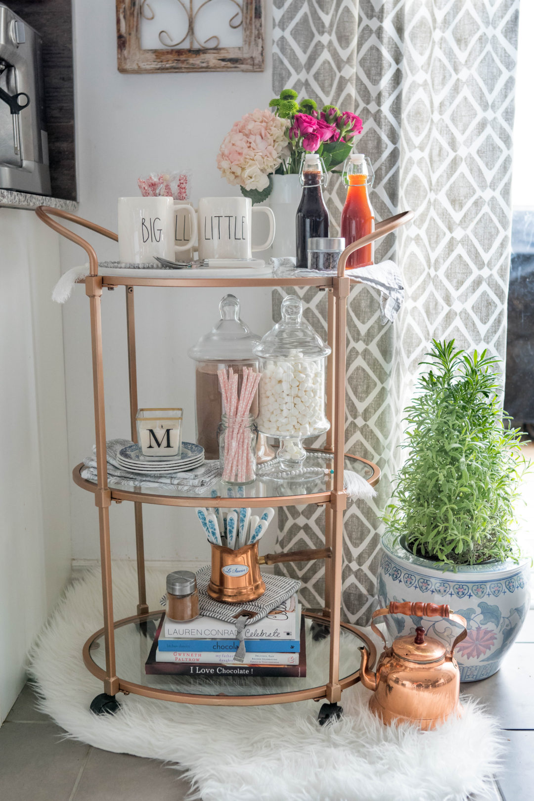 DIY Hot Chocolate Cart for Kids - Amidst the Chaos