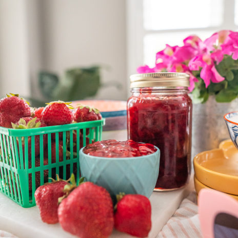 No Cook Strawberry Freezer Jam - Amidst the Chaos