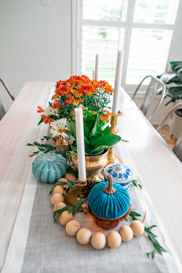 Blue and Orange Fall Home Decor Tour - Amidst the Chaos