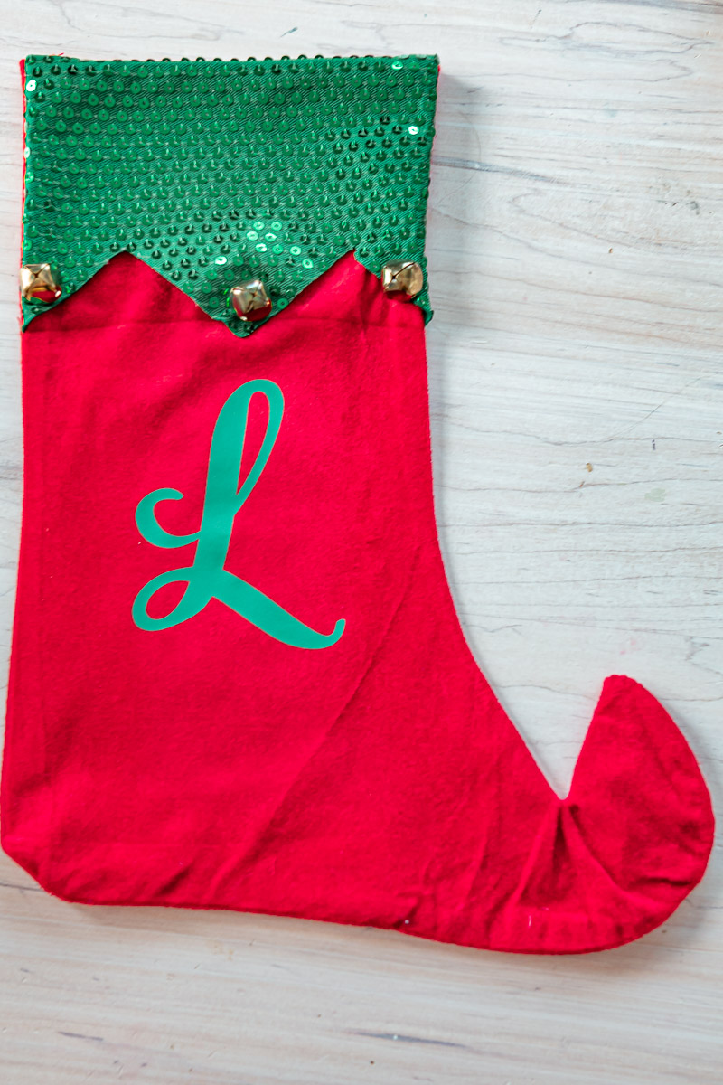 My First Cricut Creation: Monogrammed Christmas Stockings - Amidst the ...