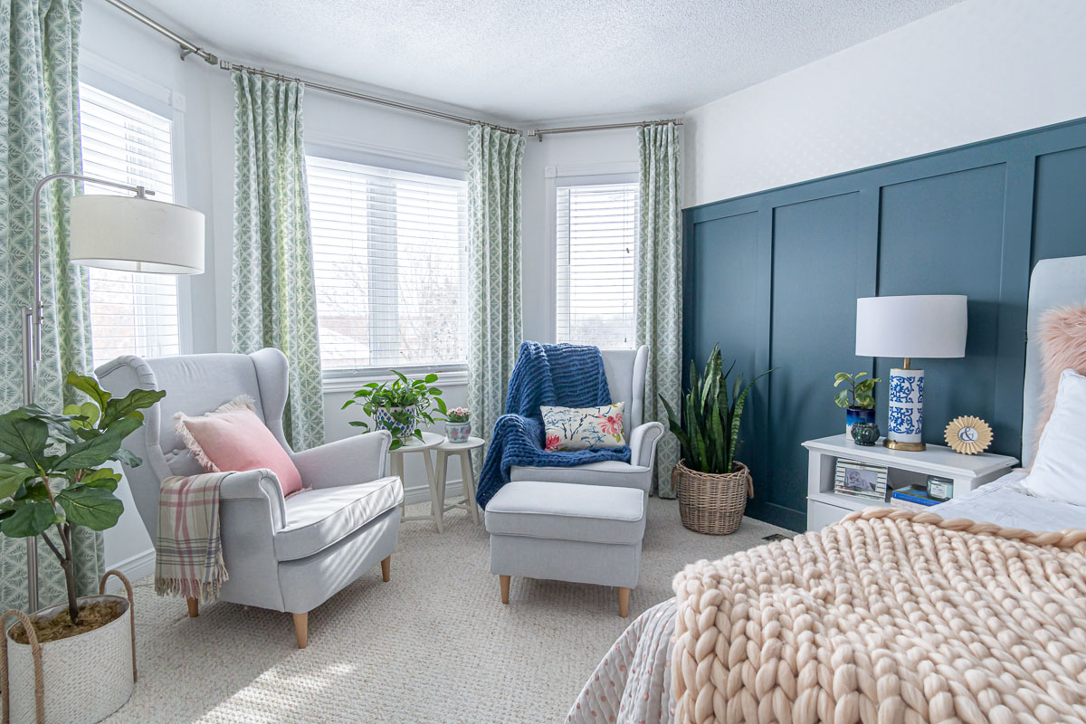 Master Bedroom Refresh with Valspar Sequoia Glade - Amidst the Chaos
